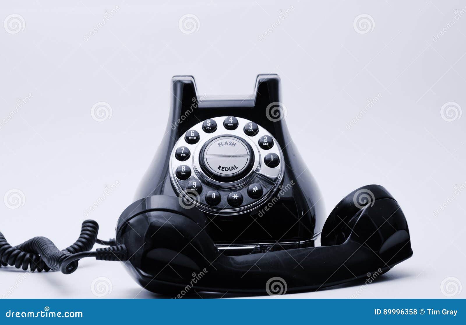 Telephone Receiver Left Off the Hook Stock Photo - Image of retro, talk ...