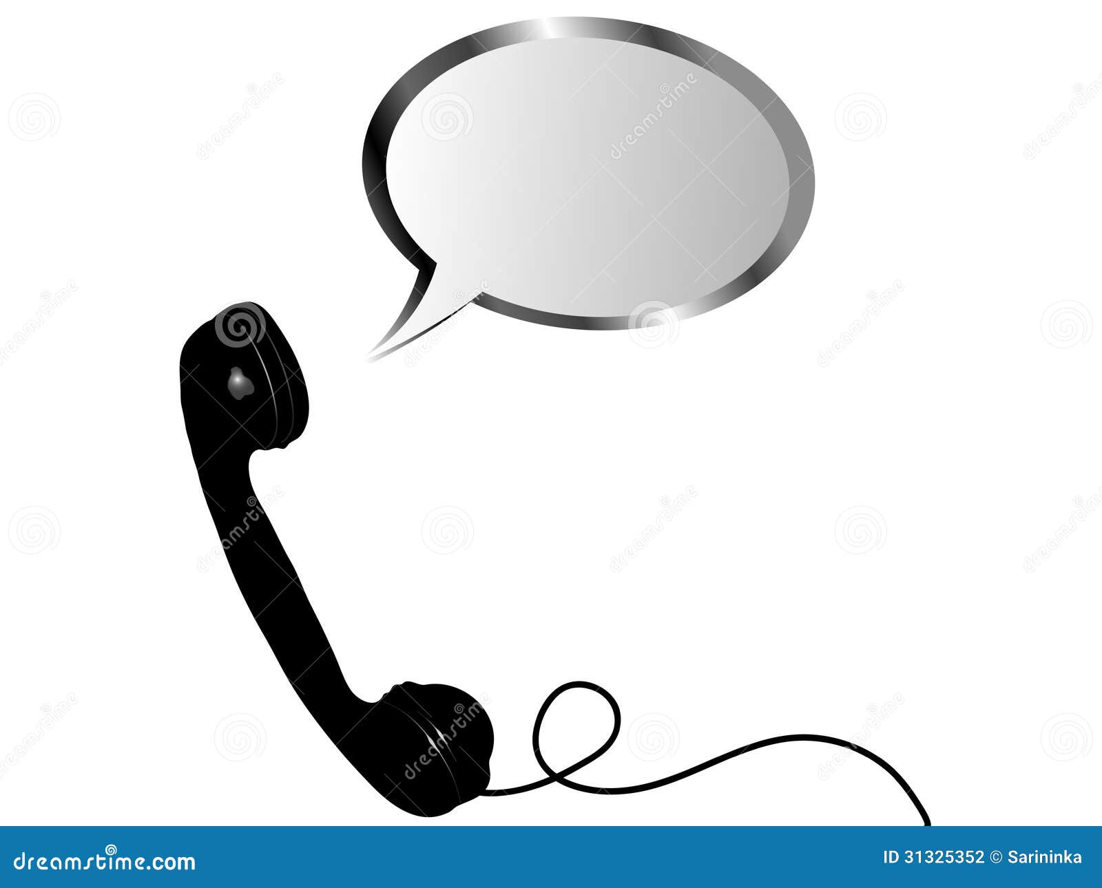 Telephone receiver stock vector. Illustration of dramatic - 31325352