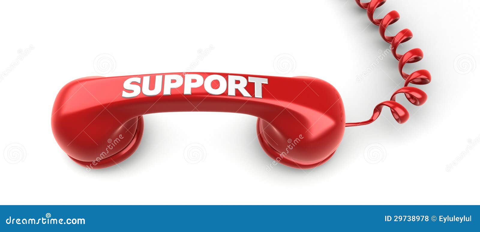 Telephone Receiver and Support Label on it. Stock Illustration ...