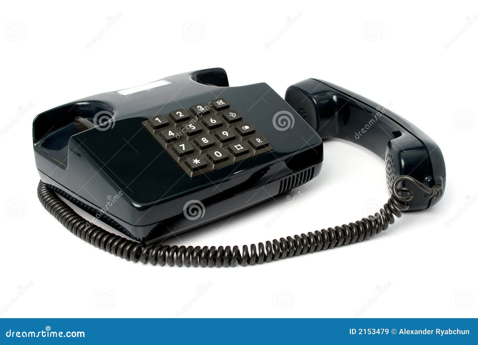 Telephone Set Of Black Color Picture. Image: 2153479