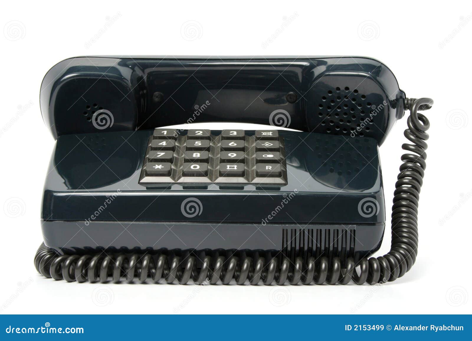 Telephone Set of Black Color Stock Image - Image of connection, busy ...