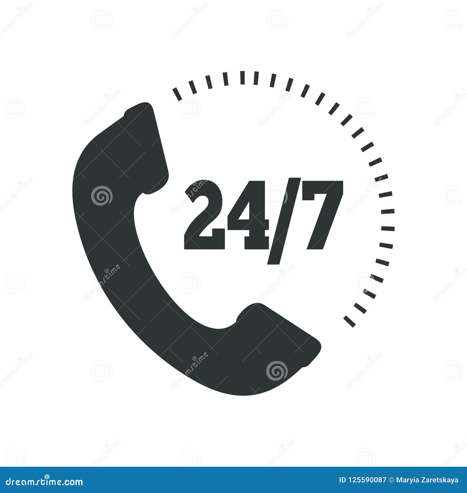 Telephone Support Vector Icon Stock Vector - Illustration of assistance ...
