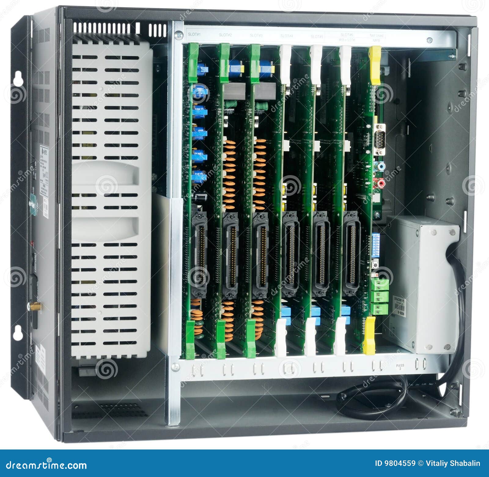 Telephone Switch Front View Stock Image - Image of gray, white: 9804559