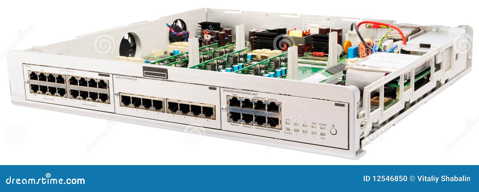 Telephone switch on white stock photo. Image of module - 12546850