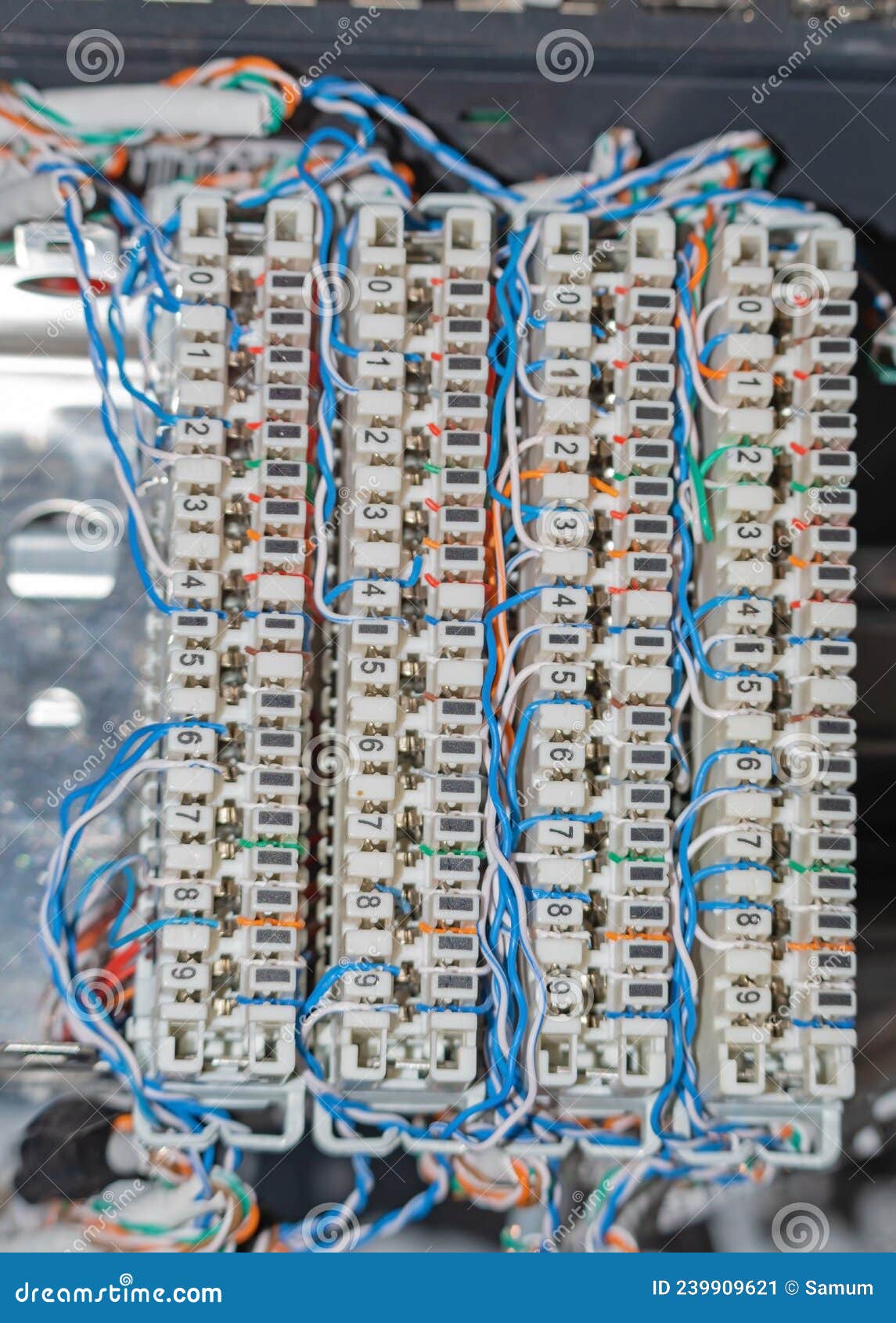 Telephone Switchboard Panel Stock Image - Image of cutting, closeup ...