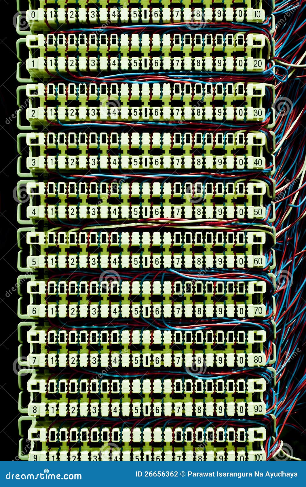 Telephone Switching Boards. Stock Photo - Image of circuit, macro: 26656362