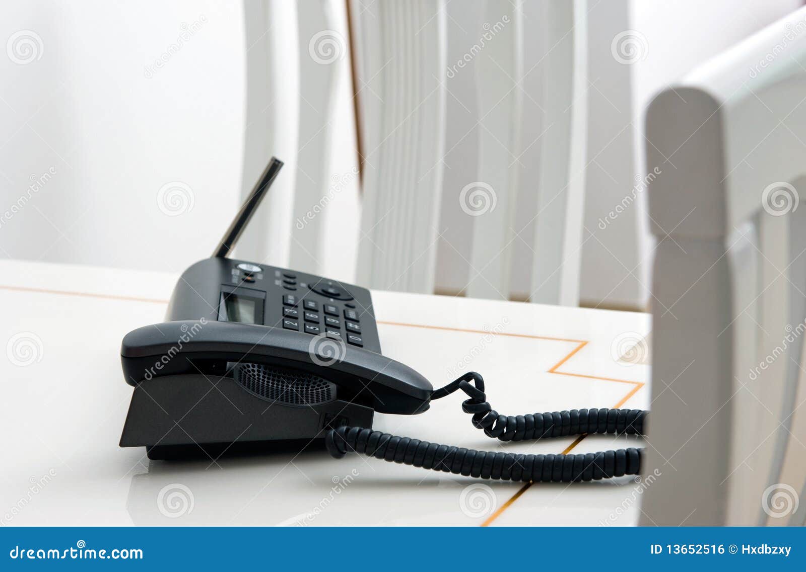 Telephone on a table stock photo. Image of telephone - 13652516