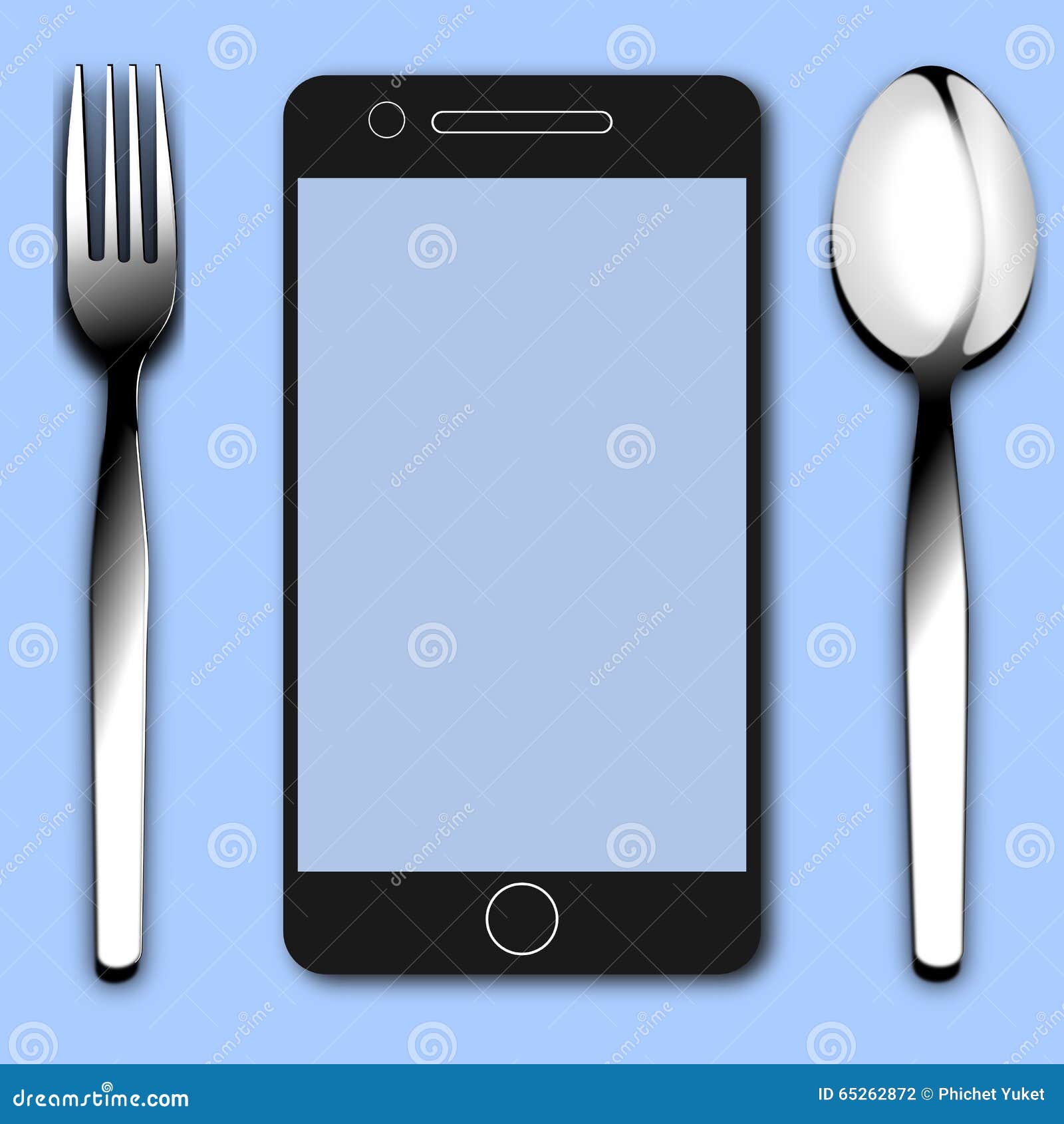 Telephone Tapping Online Menu Stock Illustration - Illustration of ...