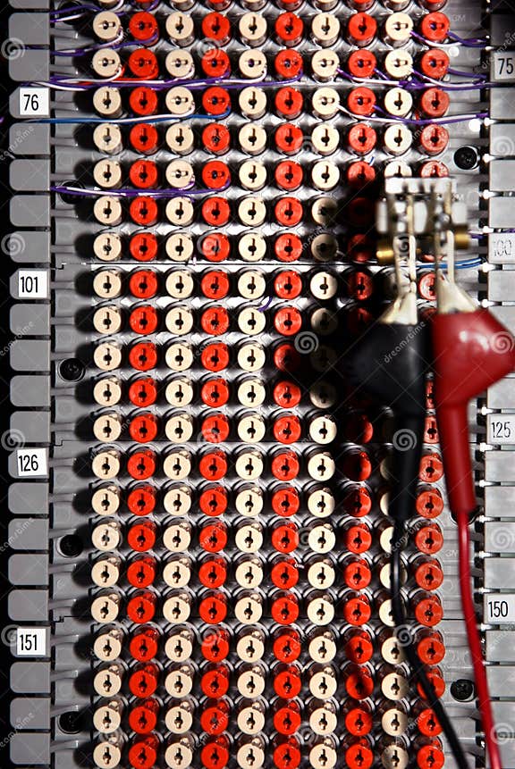 Telephone terminal stock image. Image of wires, industry - 1460647