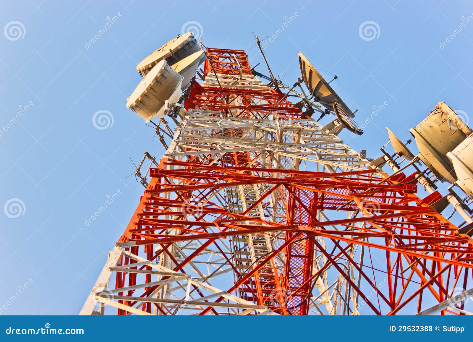Telephone tower stock photo. Image of broadcasting, equipment - 29532388