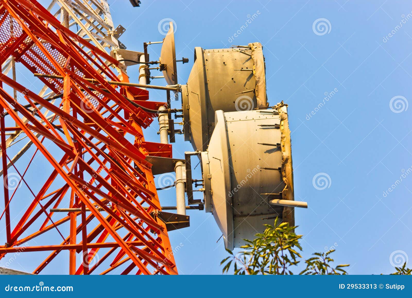 Telephone Tower stock image. Image of frequency, telecommunications ...