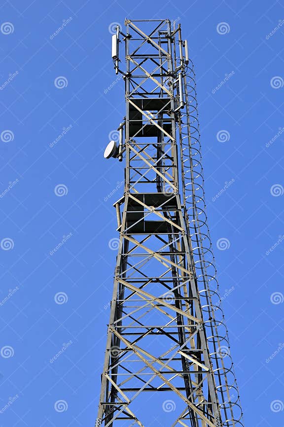 Telephone tower stock image. Image of telecommunications - 7977877