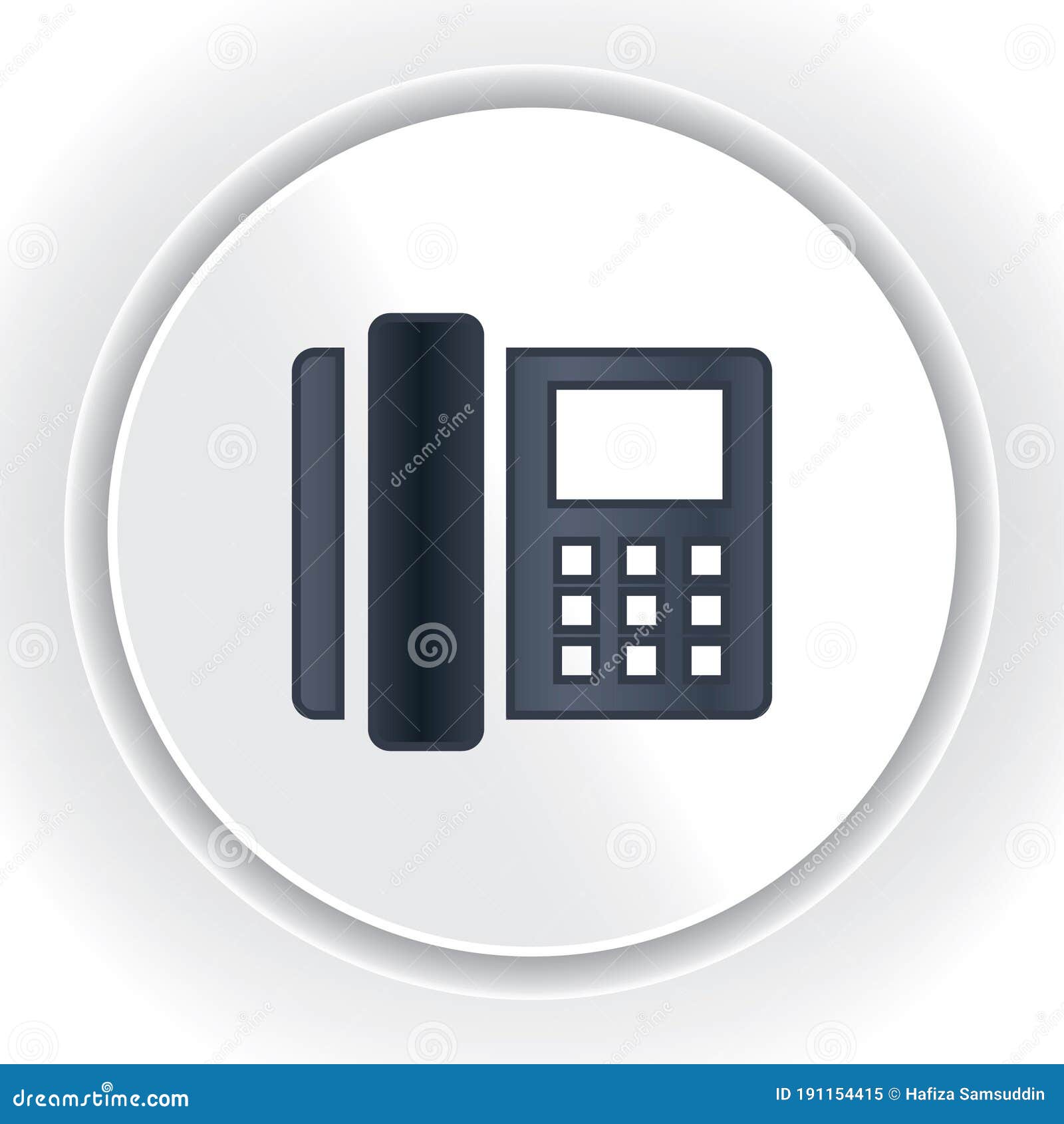 Telephone. Vector Illustration Decorative Design Stock Vector ...