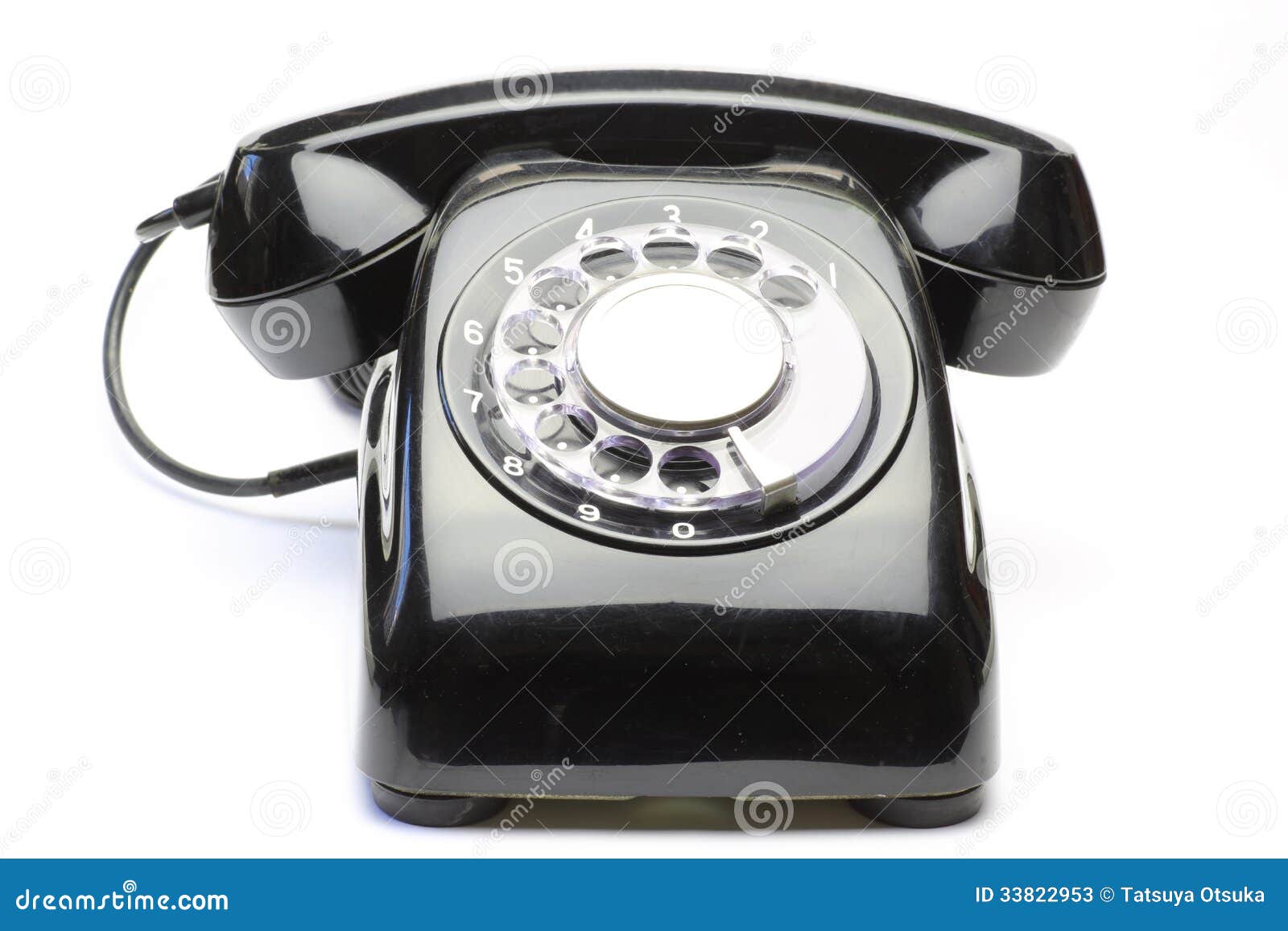 Telephone in a White Background Stock Image - Image of communication ...