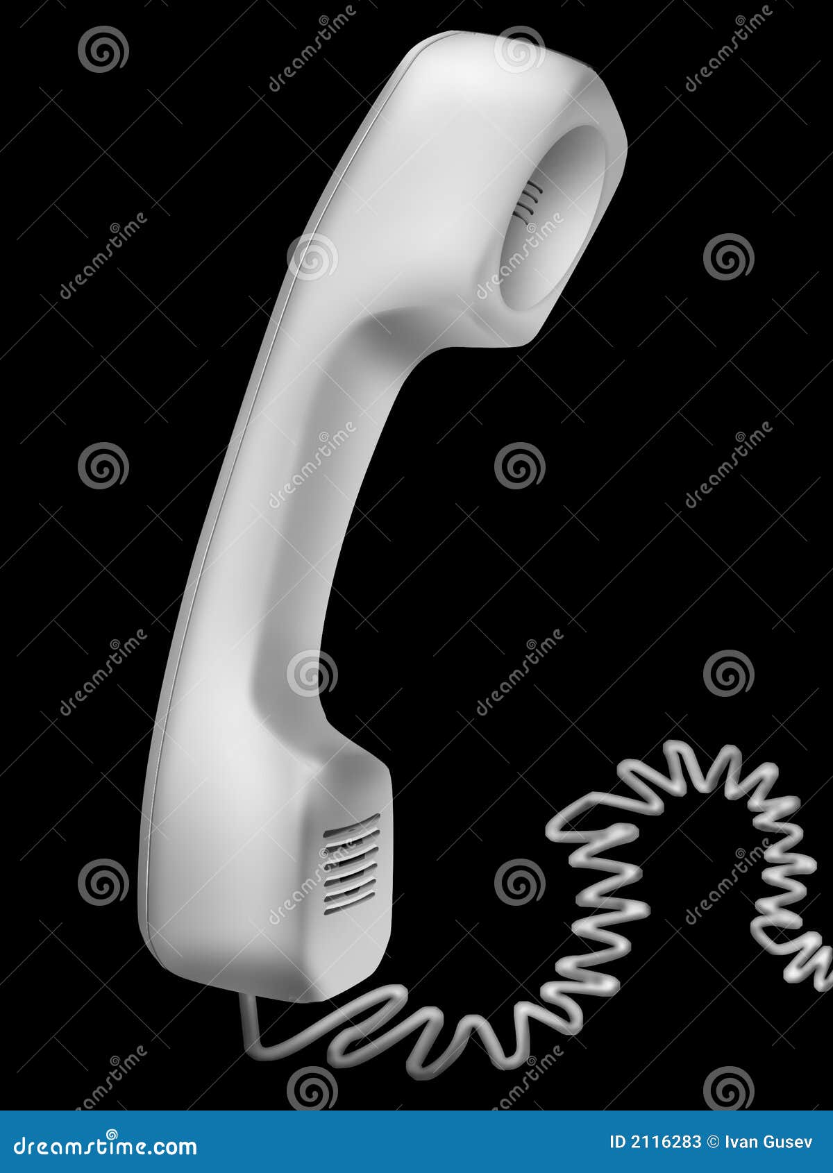 Telephone with a wire stock illustration. Illustration of communicate ...