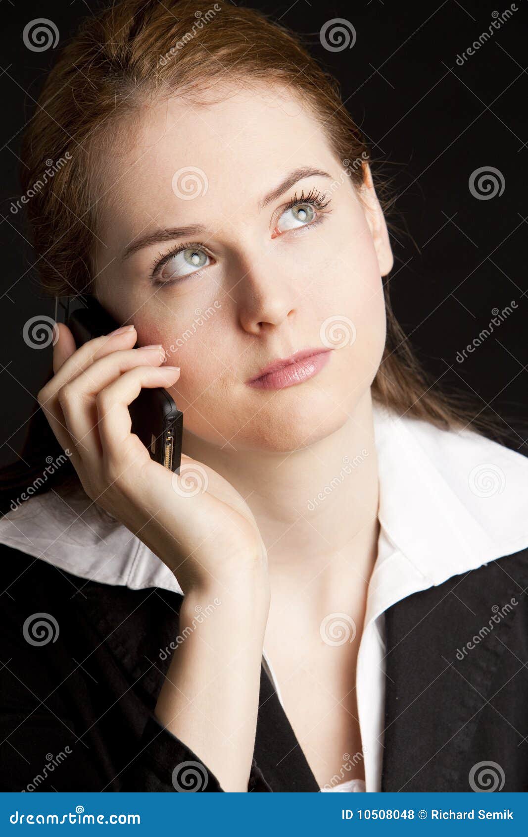 Telephoning businesswoman stock photo. Image of executive - 10508048