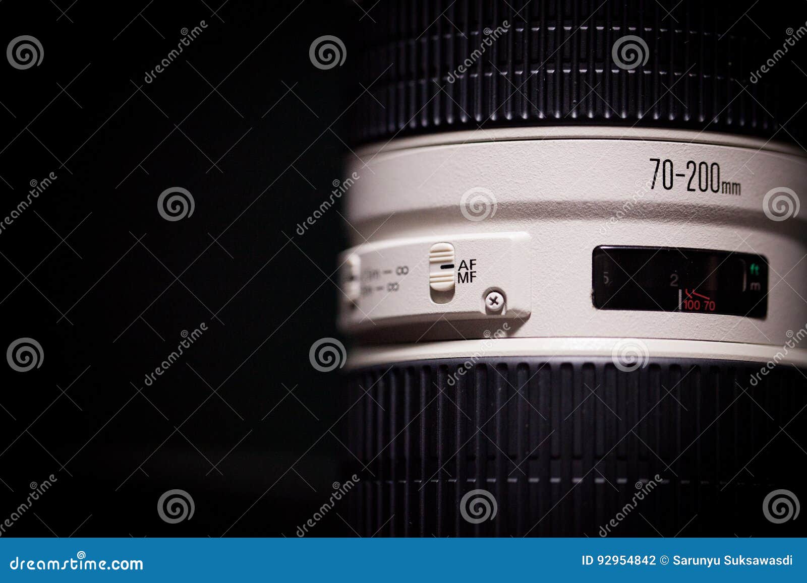 Telephoto Lens with Auto/manual Focus Switch Option Editorial ...