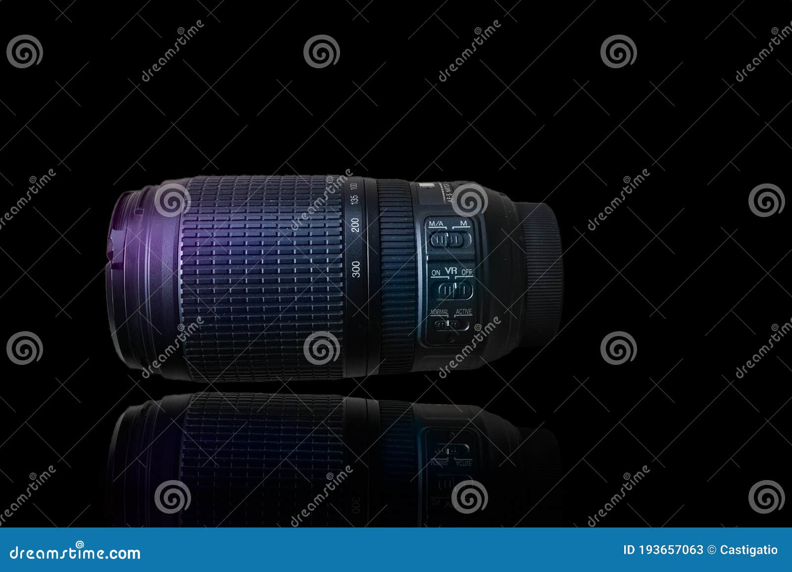 Telephoto Lens with Image Stabilization, Visible Zoom and Focus Ring ...