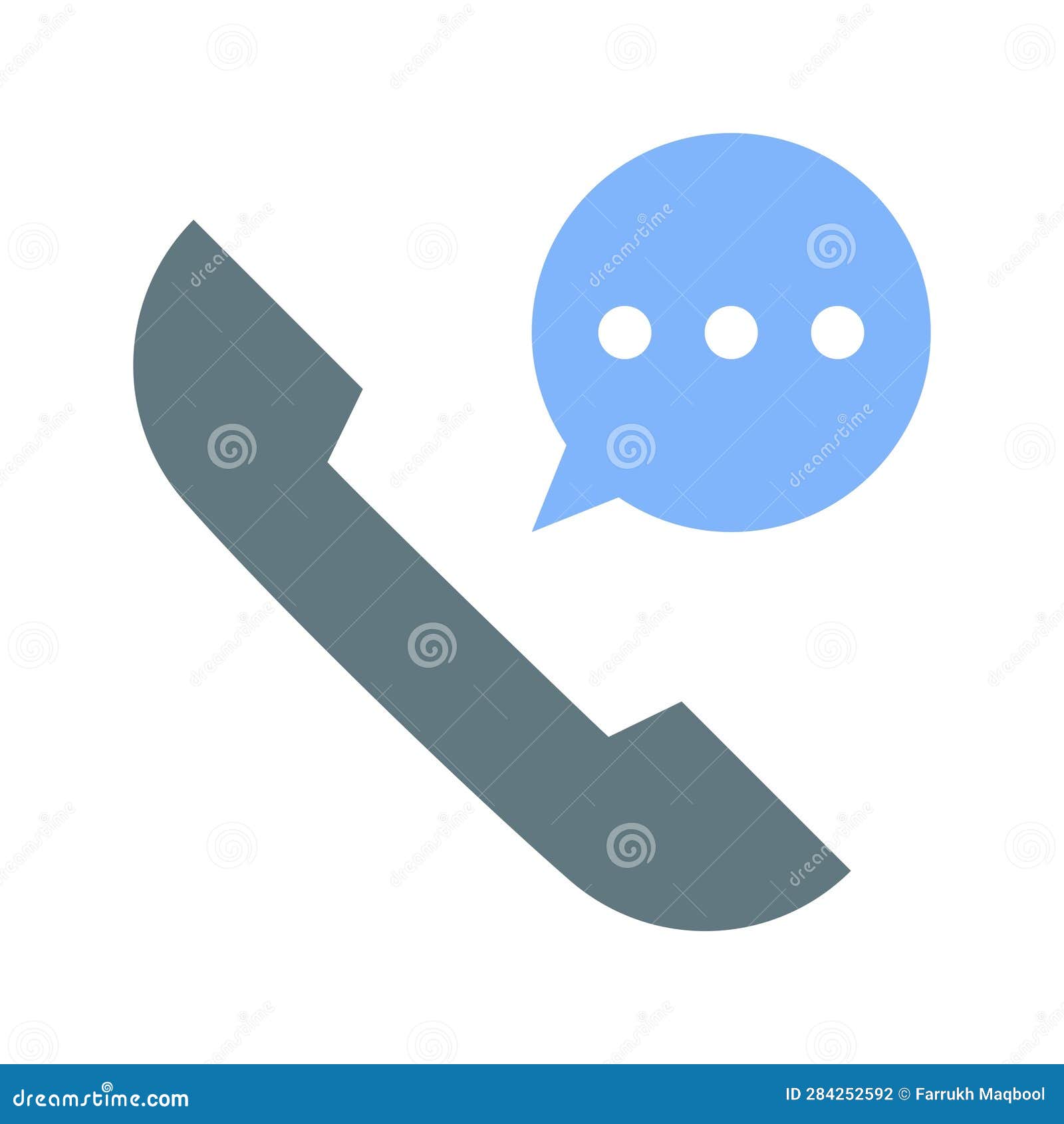 Telepone Icon Image. stock vector. Illustration of landline - 284252592