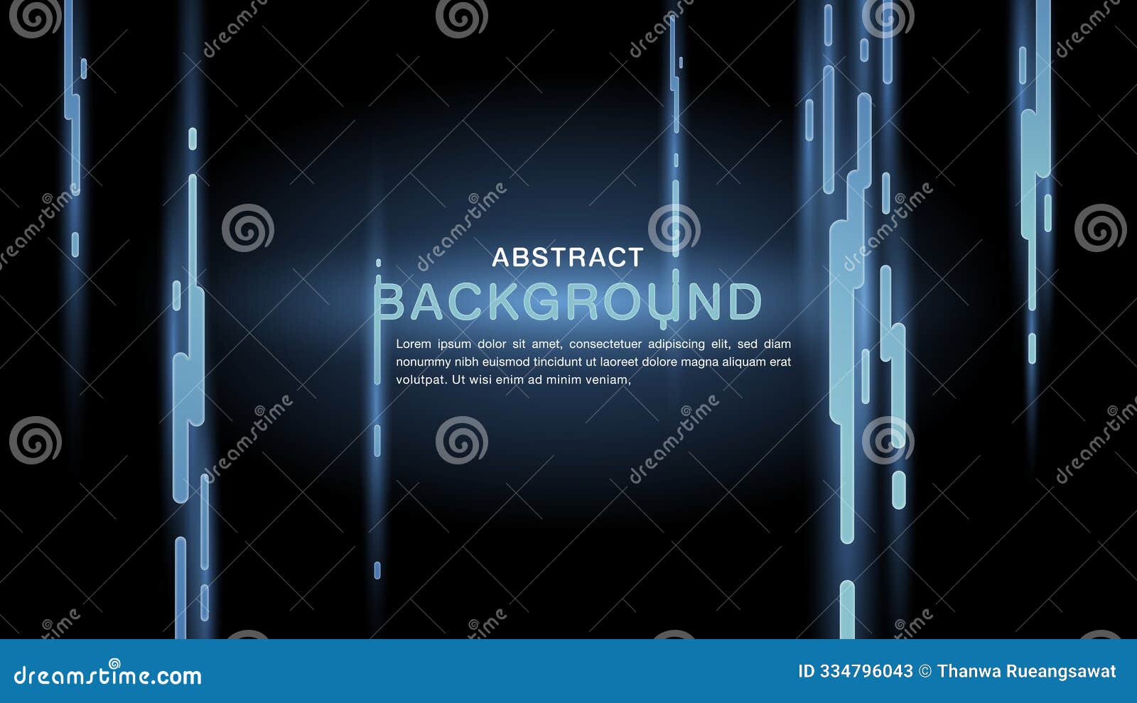 Teleportation Laser Light Effect On Black Background Cartoon Vector ...