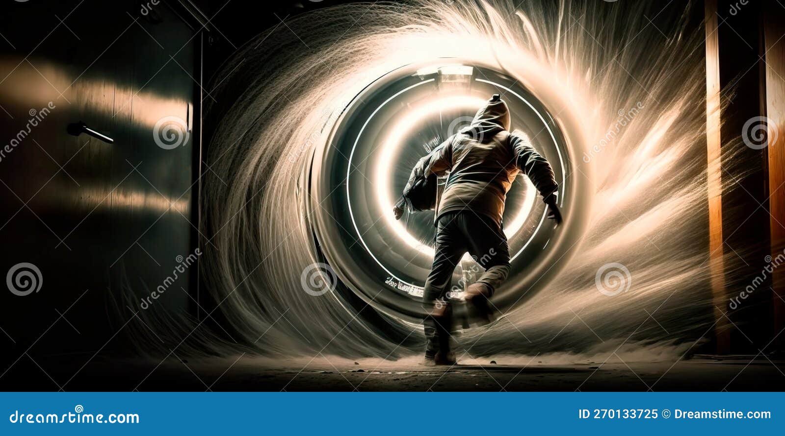 Teleportation and Other Means of Rapid Movement. Generative AI Stock ...