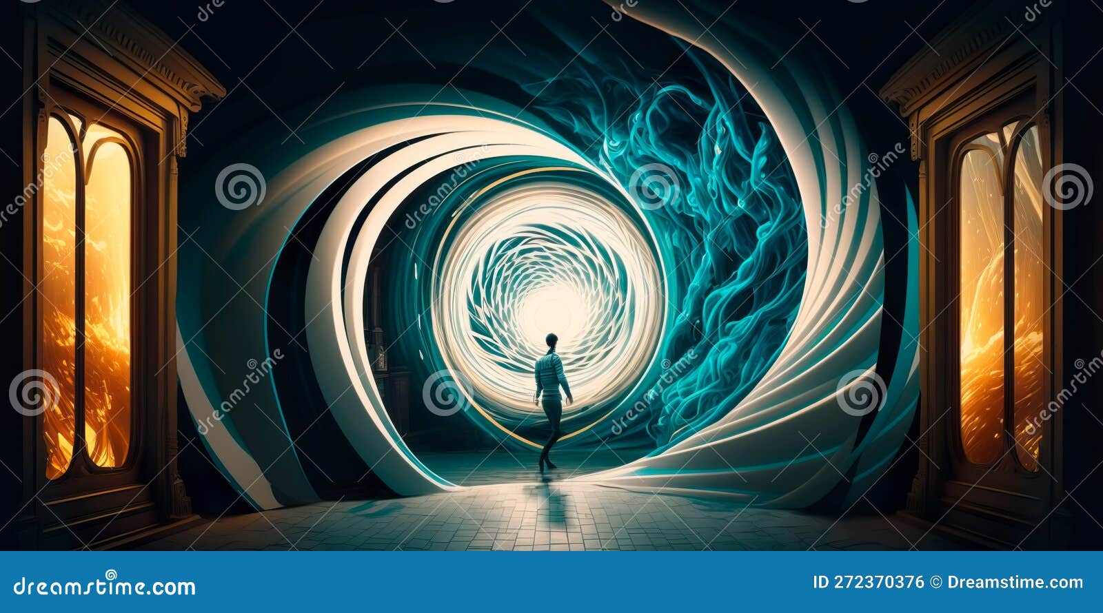 Teleportation and Other Means of Rapid Movement. Generative AI Stock ...