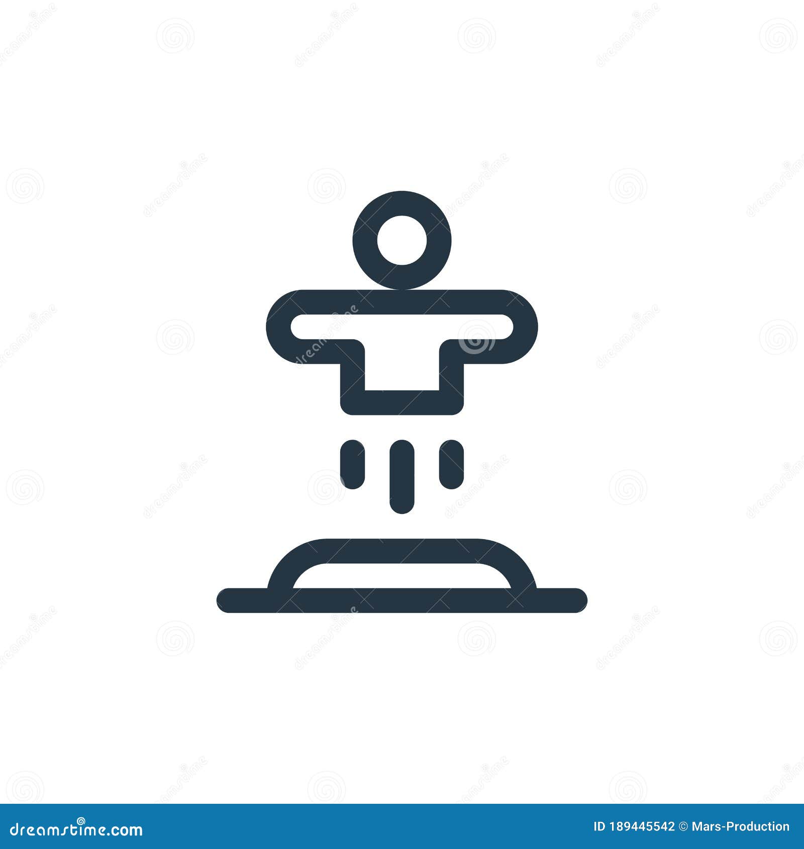 Teleportation Vector Linear Icon Isolated On Transparent Background ...