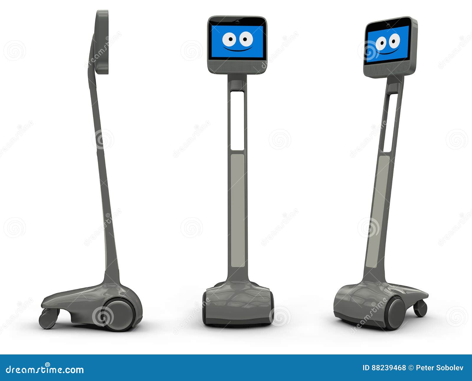 Telepresence robot stock illustration. Illustration of motorized - 88239468