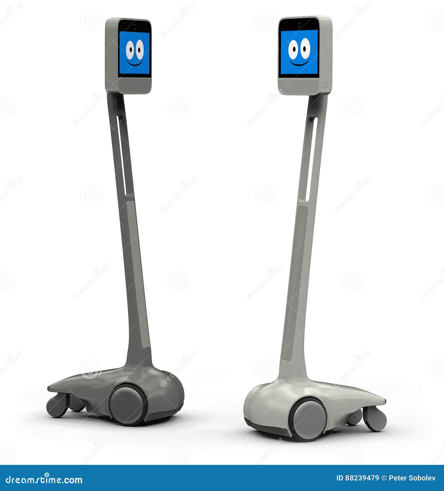 Telepresence robot stock illustration. Illustration of telecommuting ...