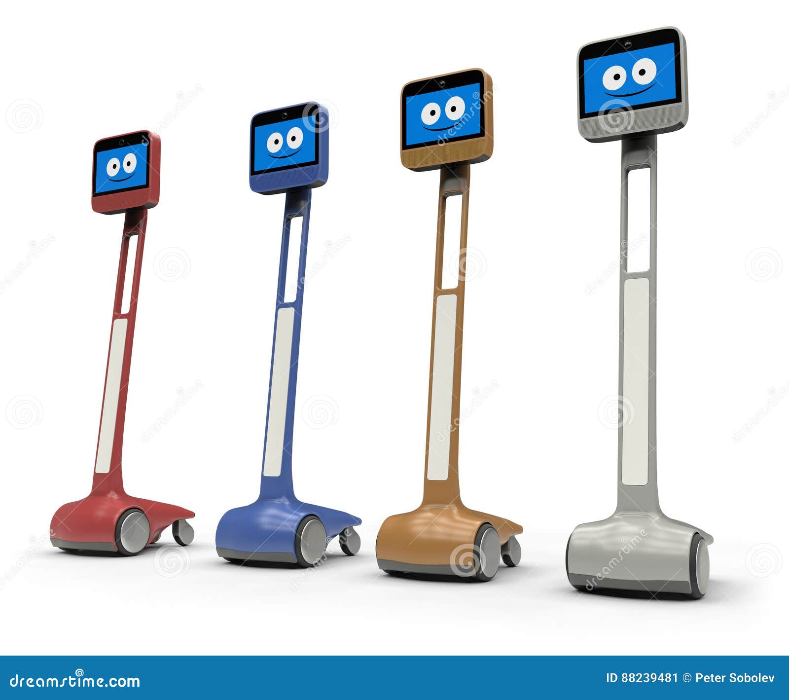 Telepresence robot stock illustration. Illustration of equipment - 88239481