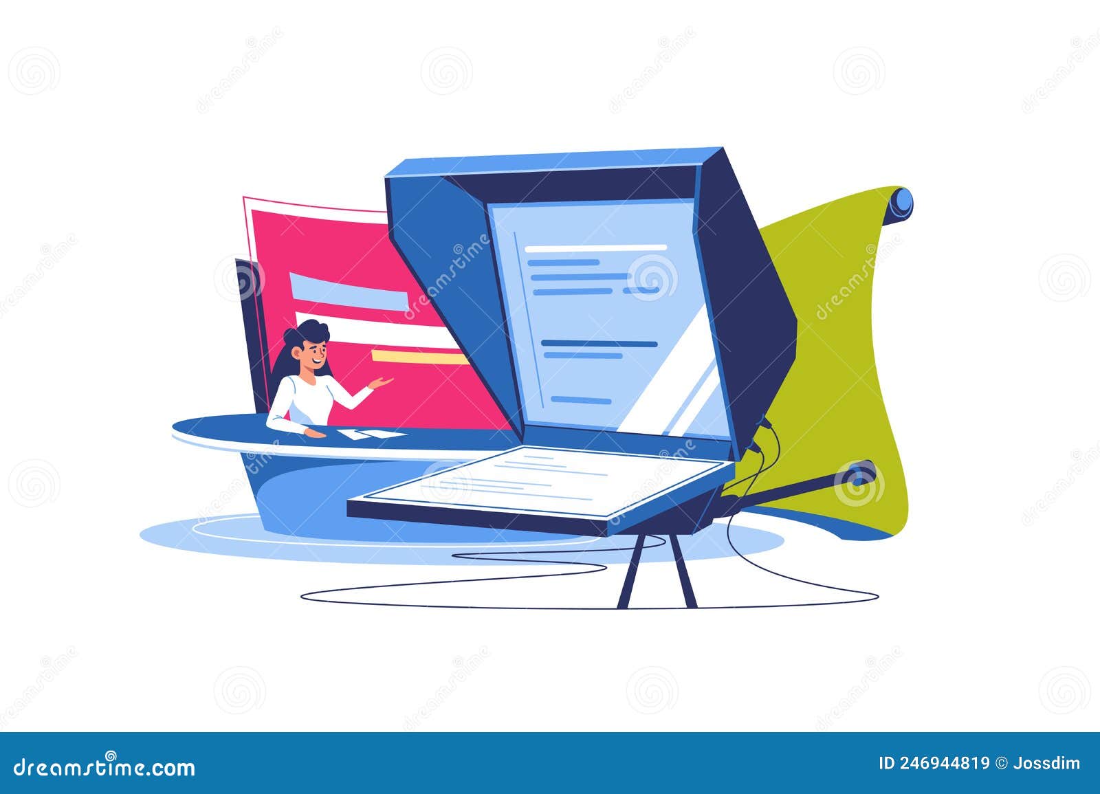 Teleprompter Cartoons, Illustrations & Vector Stock Images - 284 ...