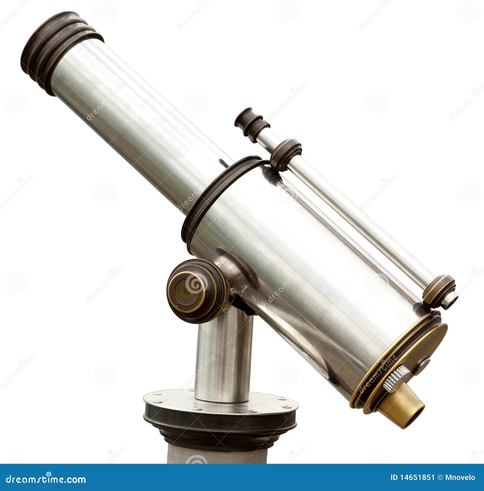 Telescoop stock afbeelding. Image of zilver, lang, chroom - 14651851