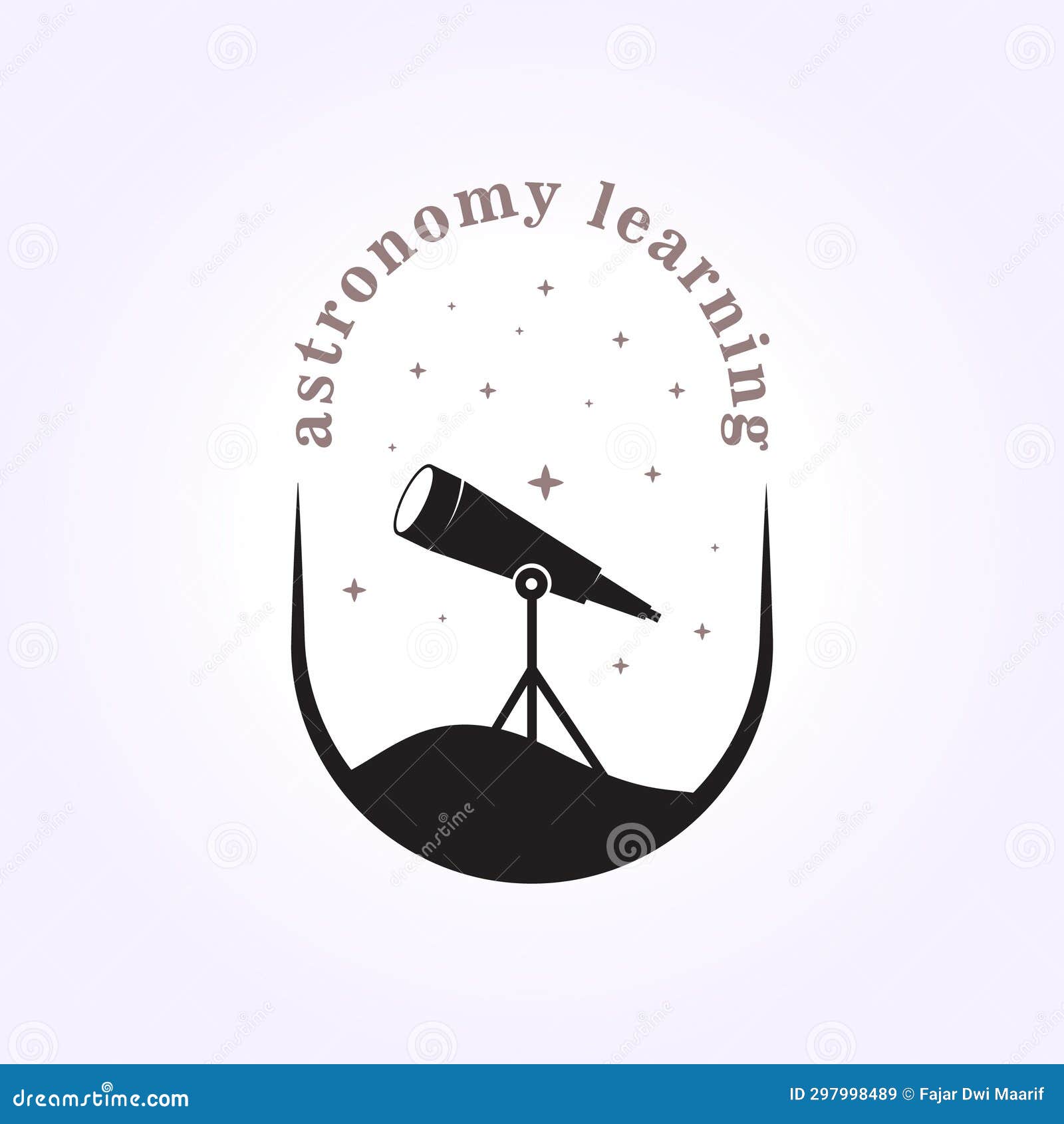 Telescope Astronomy Logo Design Emblem, Scope for Space Science ...