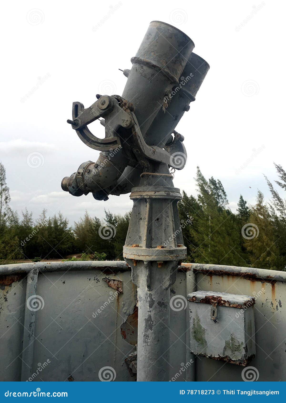 Telescope On Deck Ship Ancient Stock Image | CartoonDealer.com #78718273