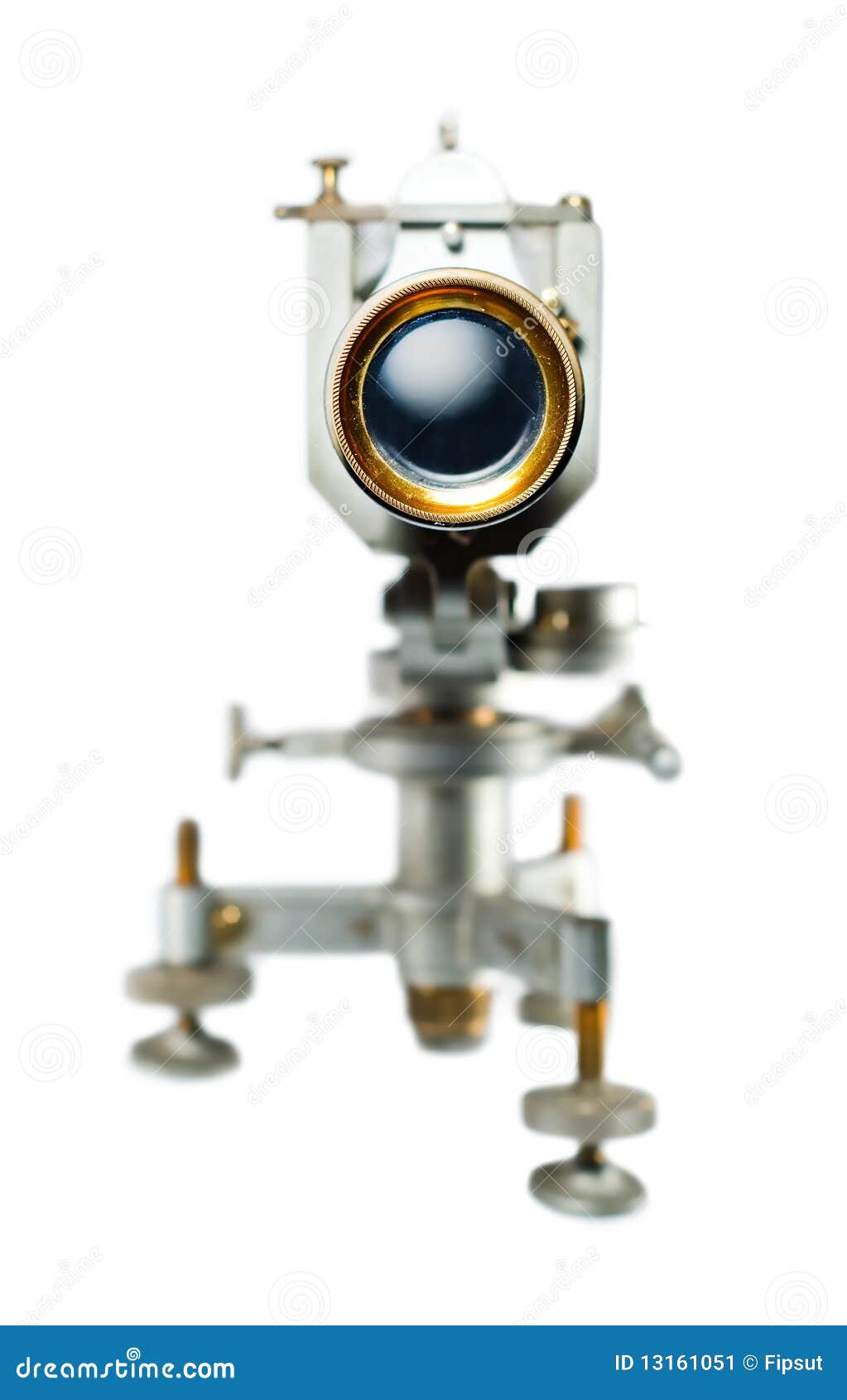 Telescope Front View, Isolated on White Stock Image - Image of ...