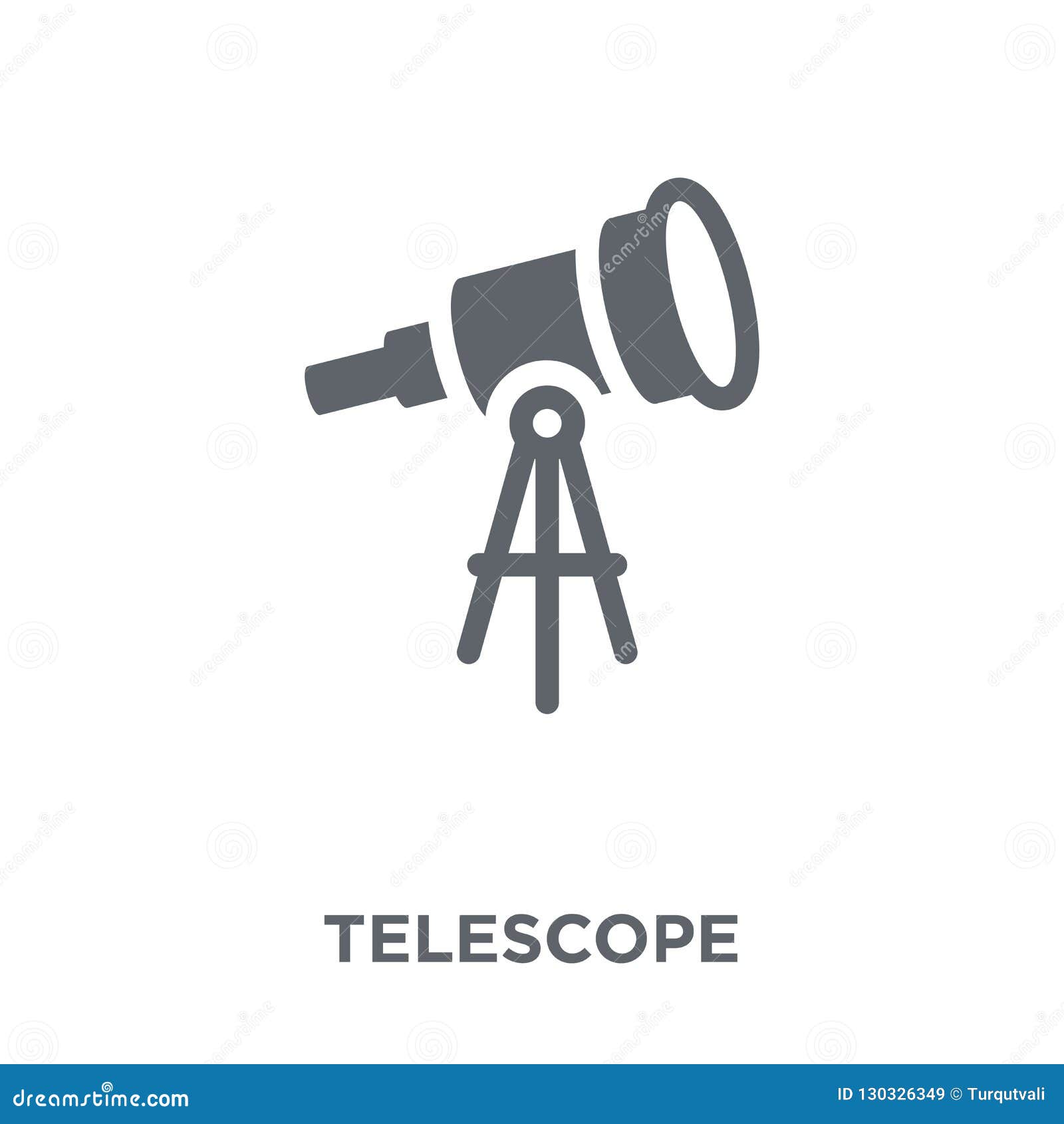 Telescope Icon from Astronomy Collection. Stock Vector - Illustration ...