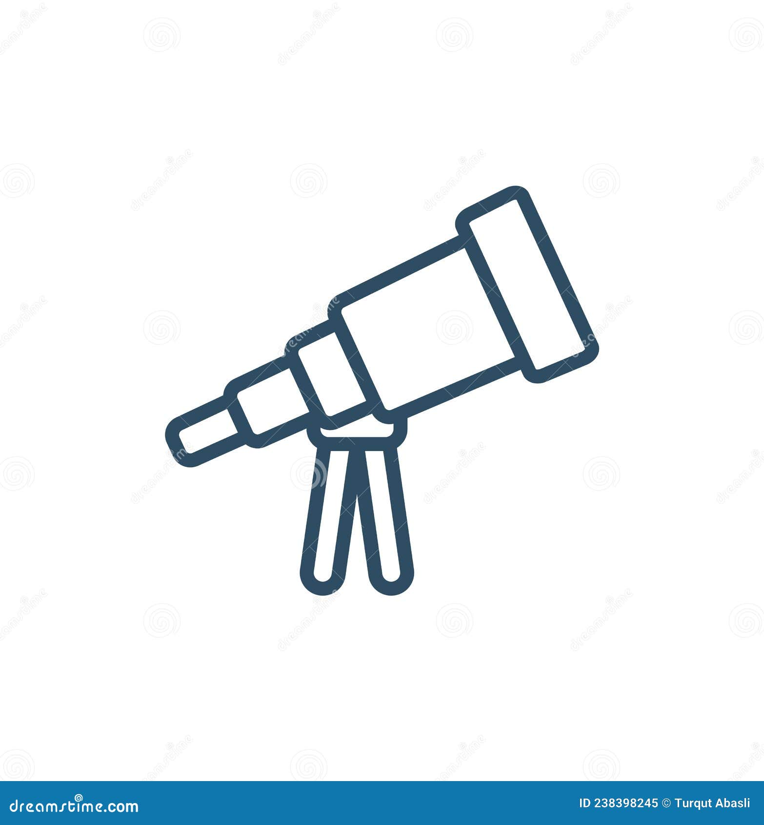 Telescope Icon Design Template. Trendy Style, Vector Eps 10 Stock ...