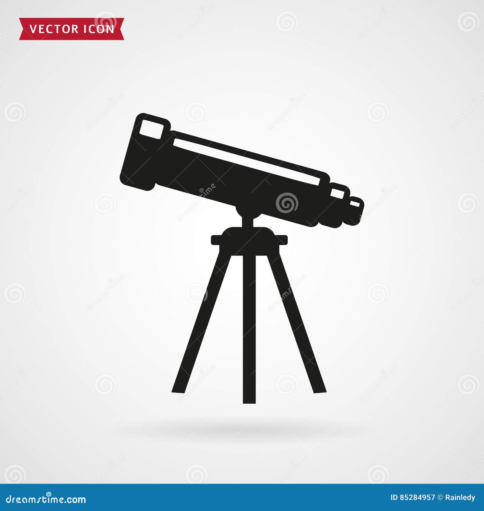 Telescope icon. stock vector. Illustration of icon, cosmos - 85284957