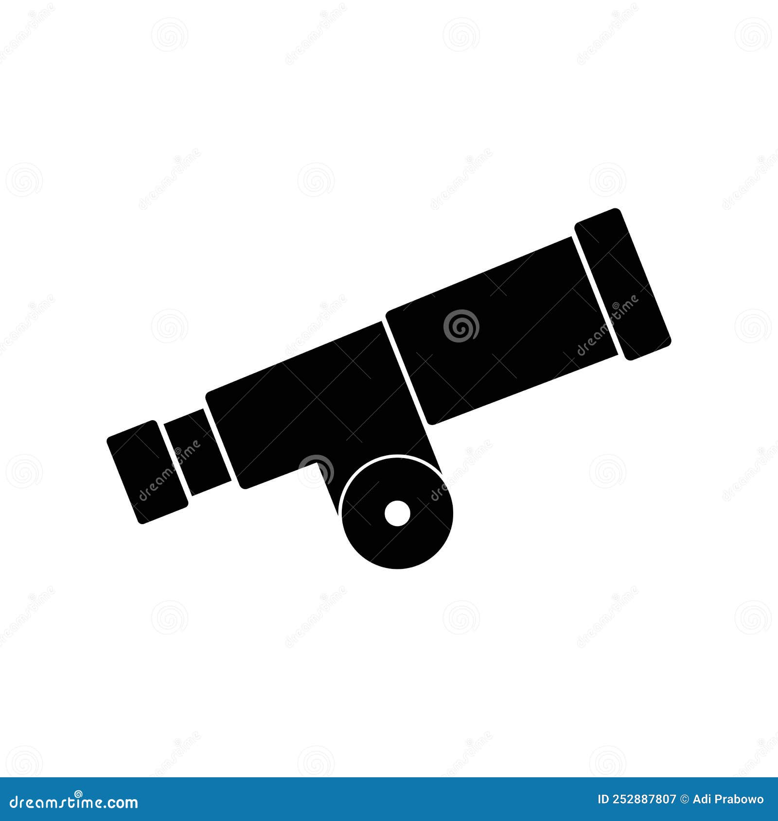 Telescope Icon Logo Vector Design Stock Vector - Illustration of ...