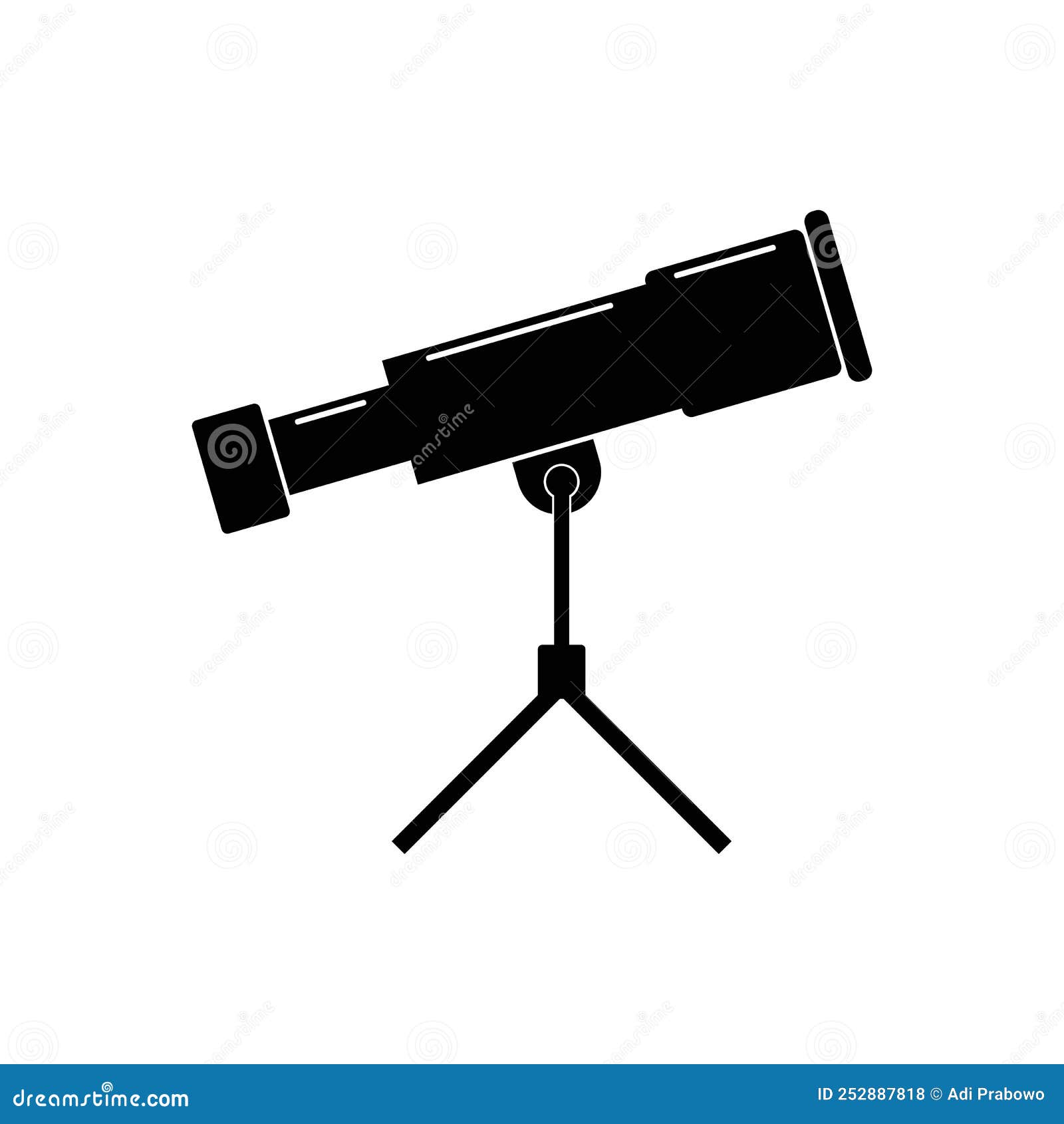 Telescope Icon Logo Vector Design Stock Vector - Illustration of ...
