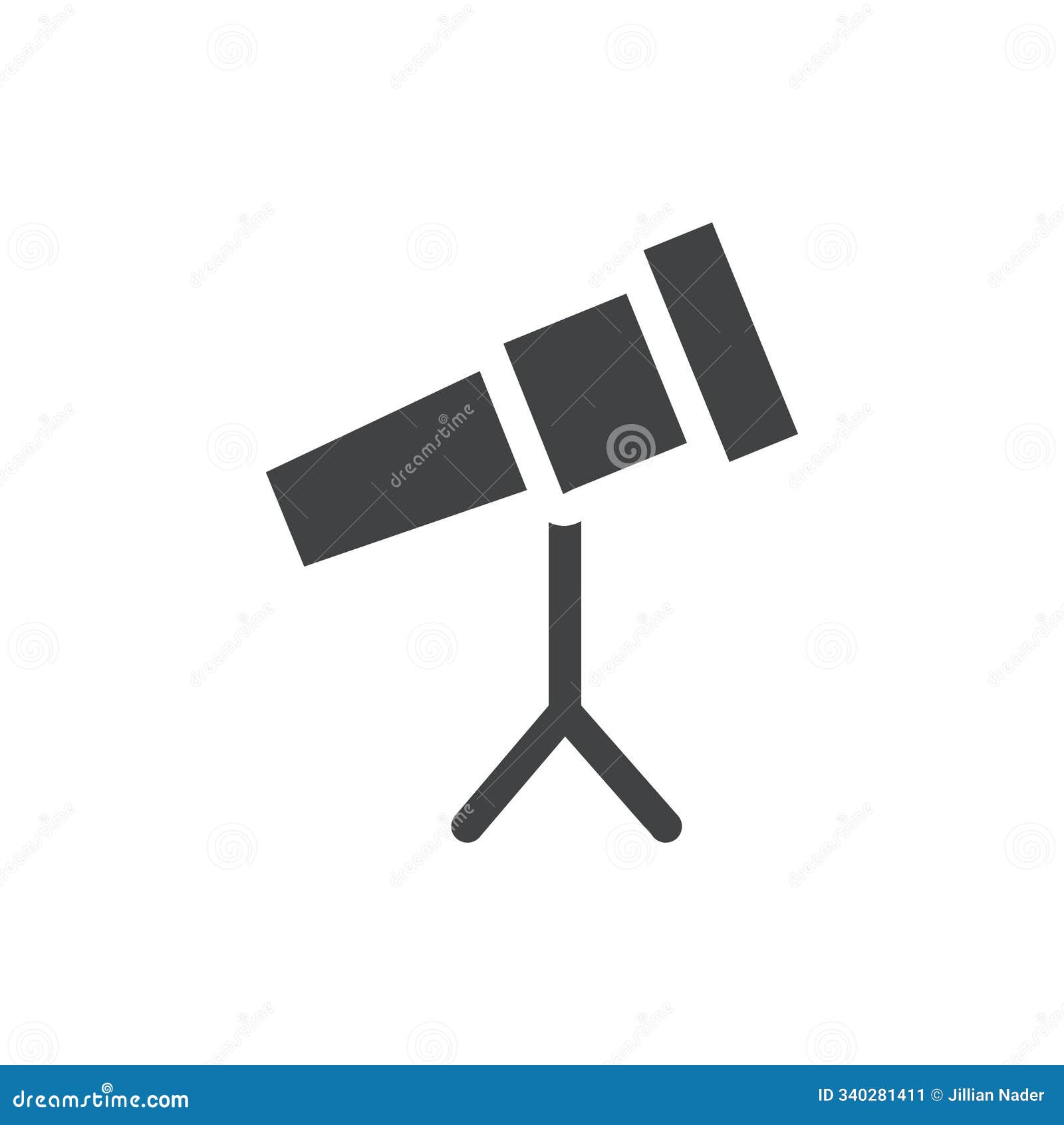 Telescope Icon Simple Vector Symbol Stock Vector - Illustration of ...