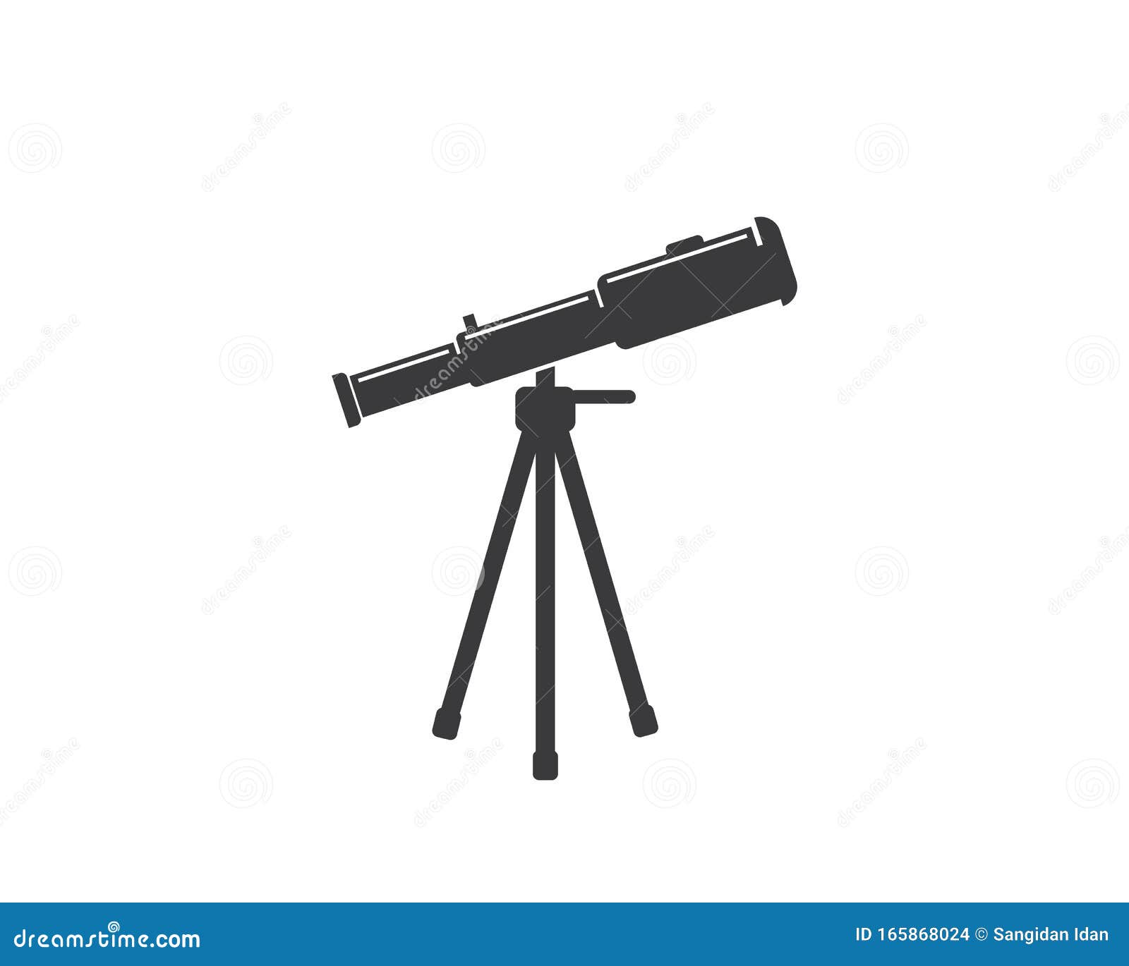 Telescope Icon Vector Illustration Design Stock Vector - Illustration ...