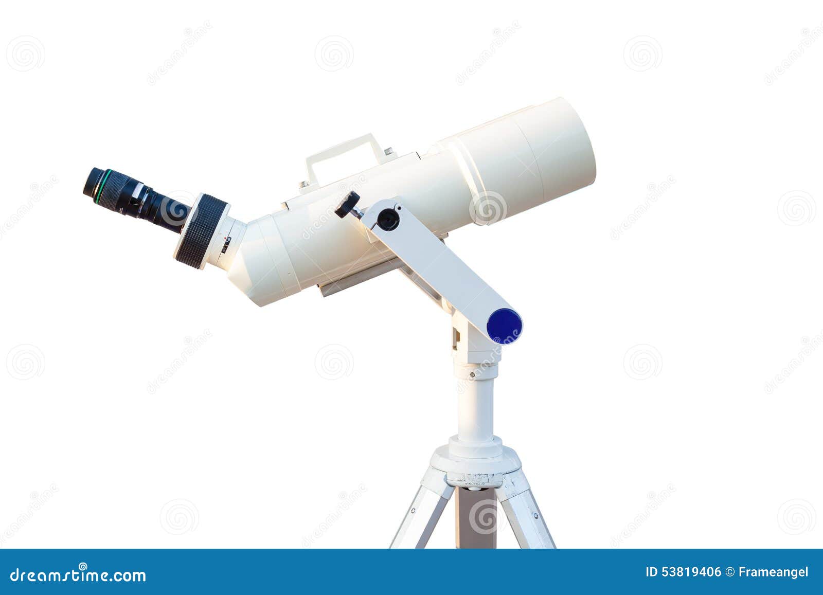 Telescope Isolated on White Background for Search Star Universe ...