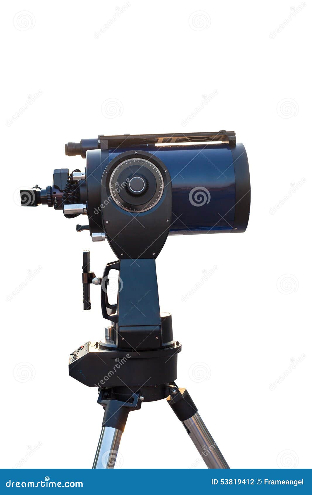 Telescope Isolated on White Background for Search Star Universe ...