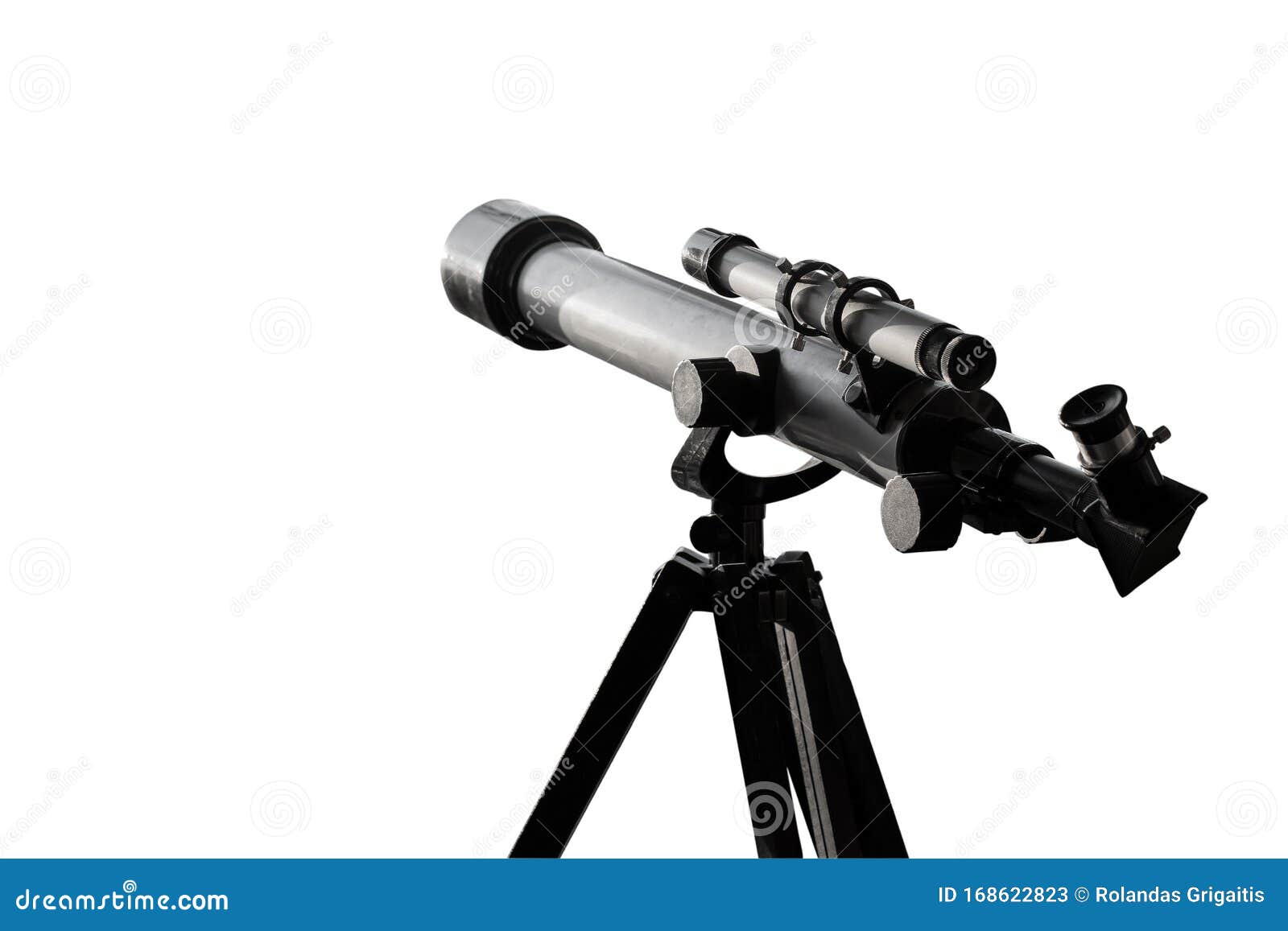 Telescope Isolated on a White Background Stock Image - Image of ...
