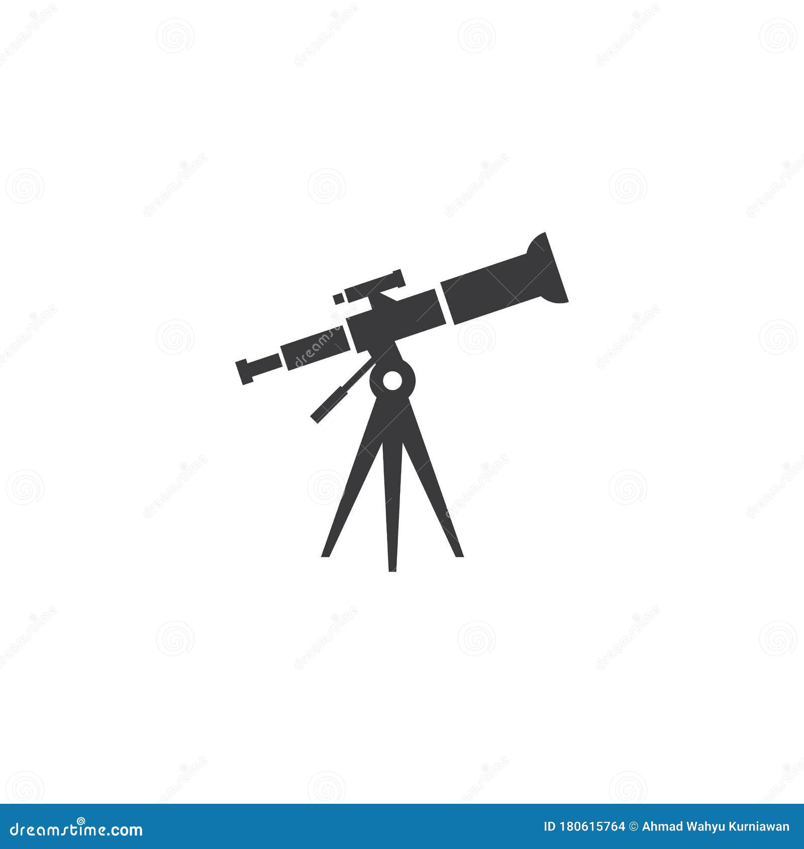Telescope logo stock vector. Illustration of icon, knowledge - 180615764