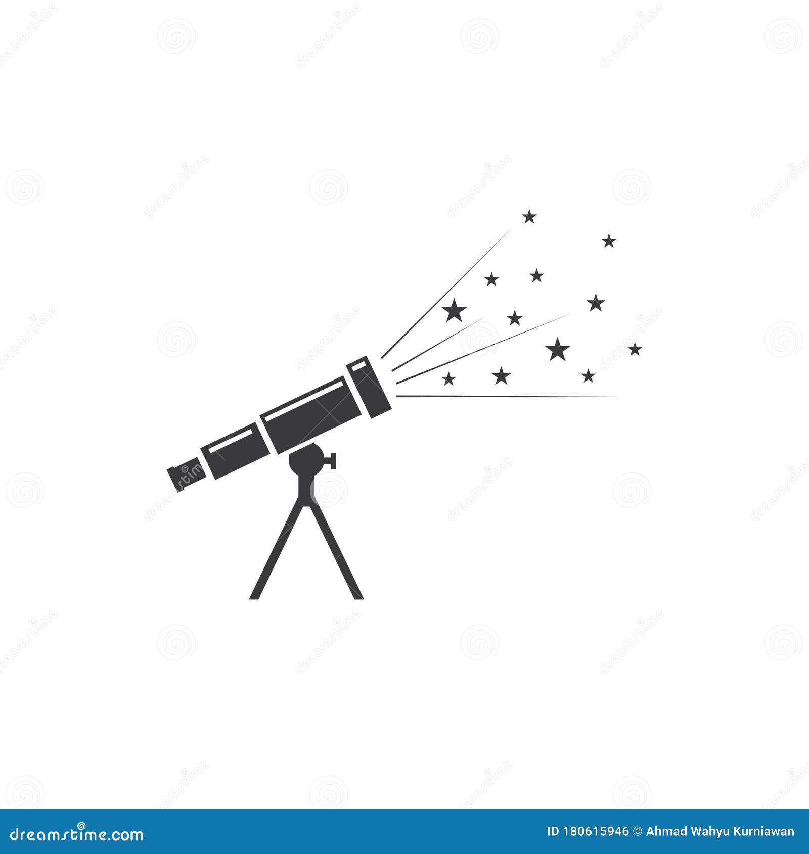 Telescope logo stock vector. Illustration of telescope - 180615946