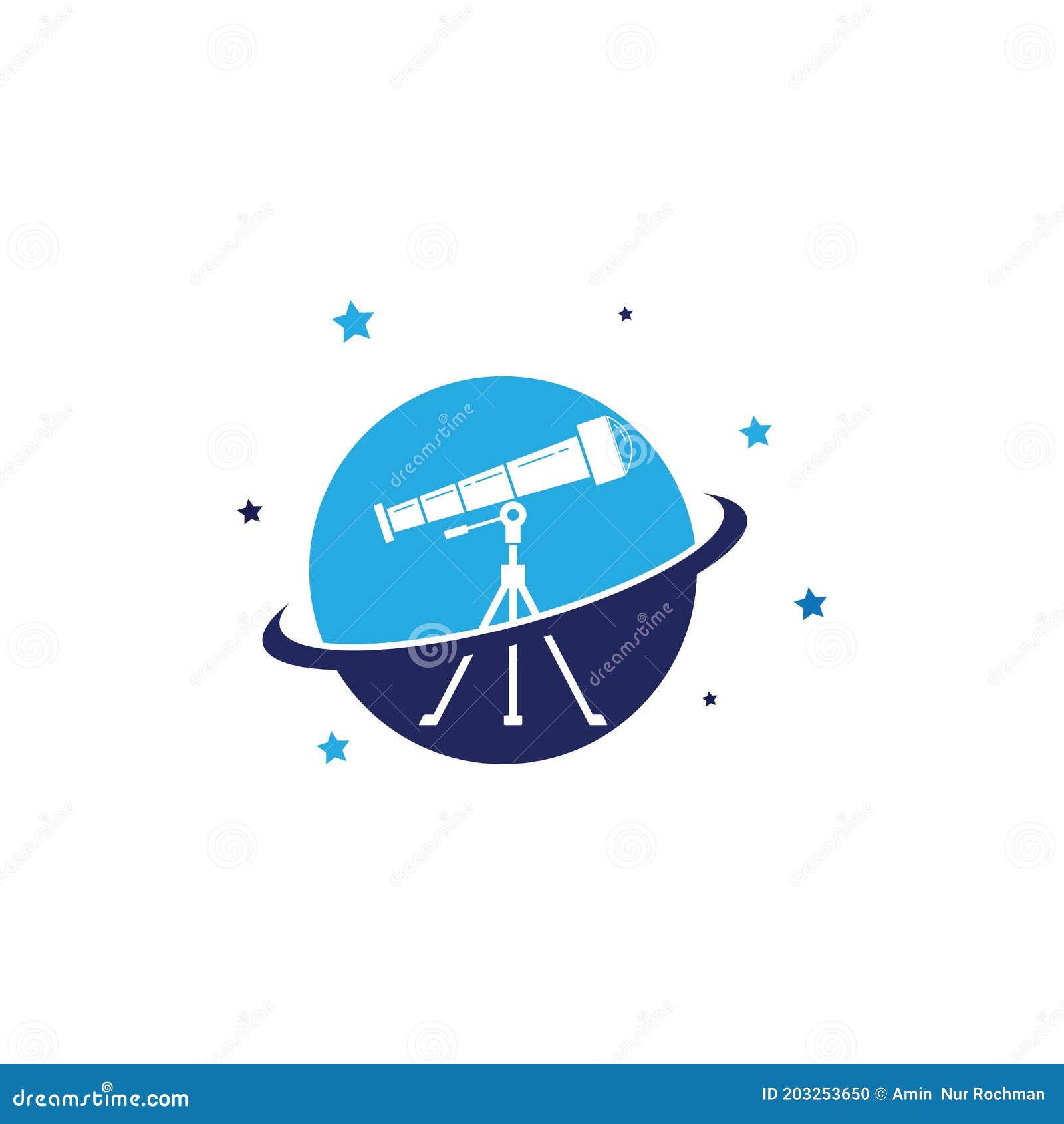 Telescope logo icon vector stock vector. Illustration of spyglass ...