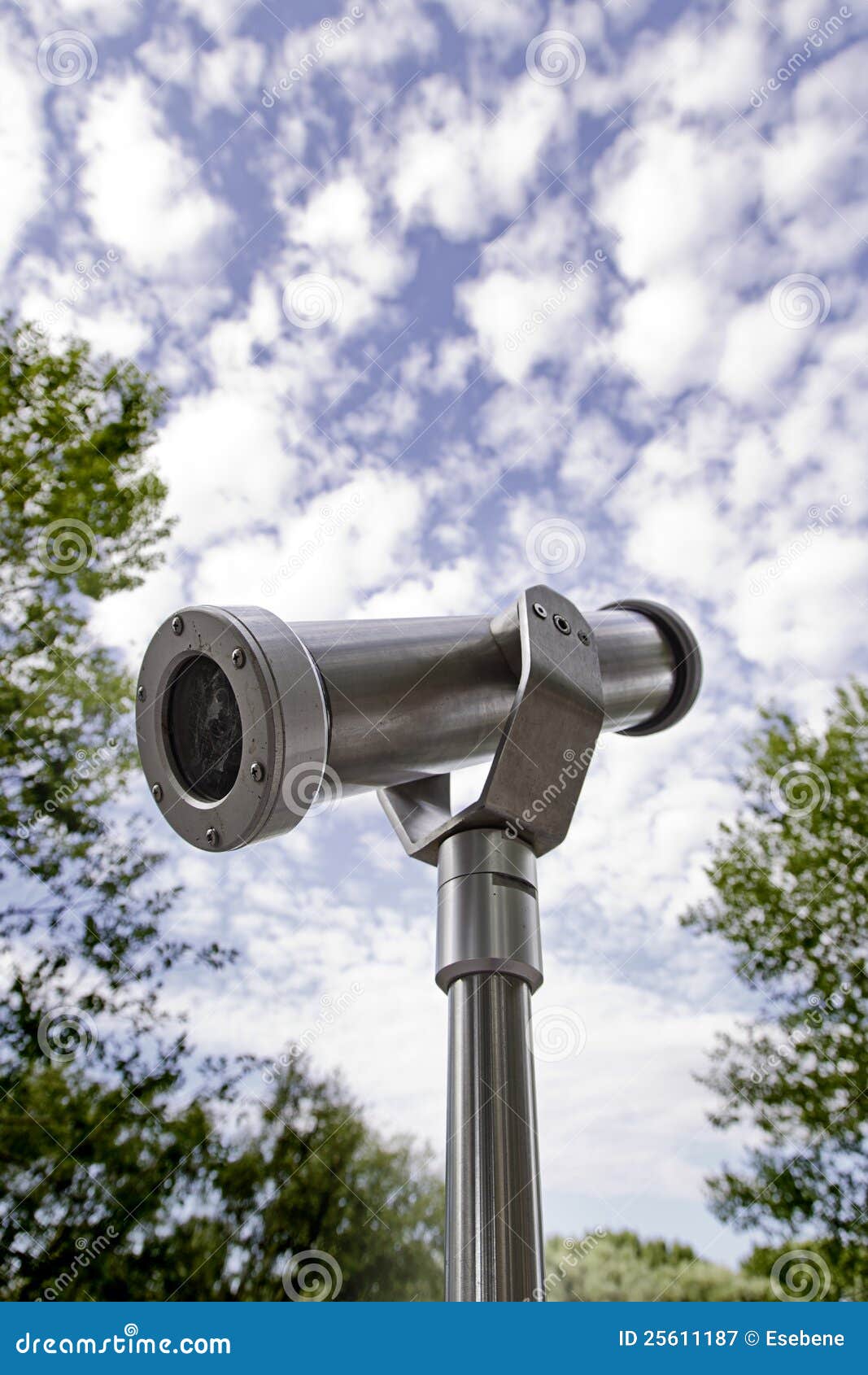 Telescope observation stock image. Image of exact, clouds - 25611187