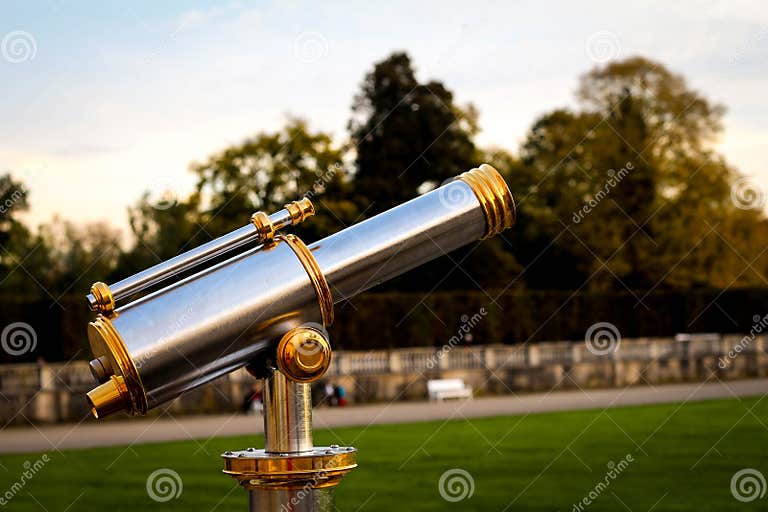 Telescope stock image. Image of gardens, astronomy, cabinet - 39581939